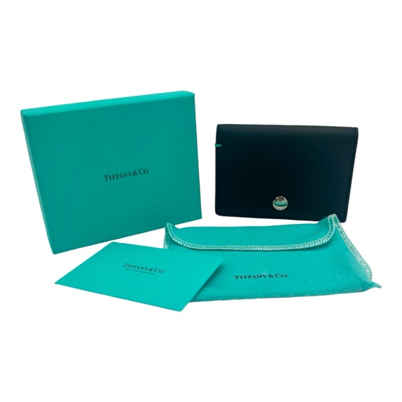 Tiffany & Co. | Bags | 25 New Tiffany Co Unisex Bifold Wallet In Black ...